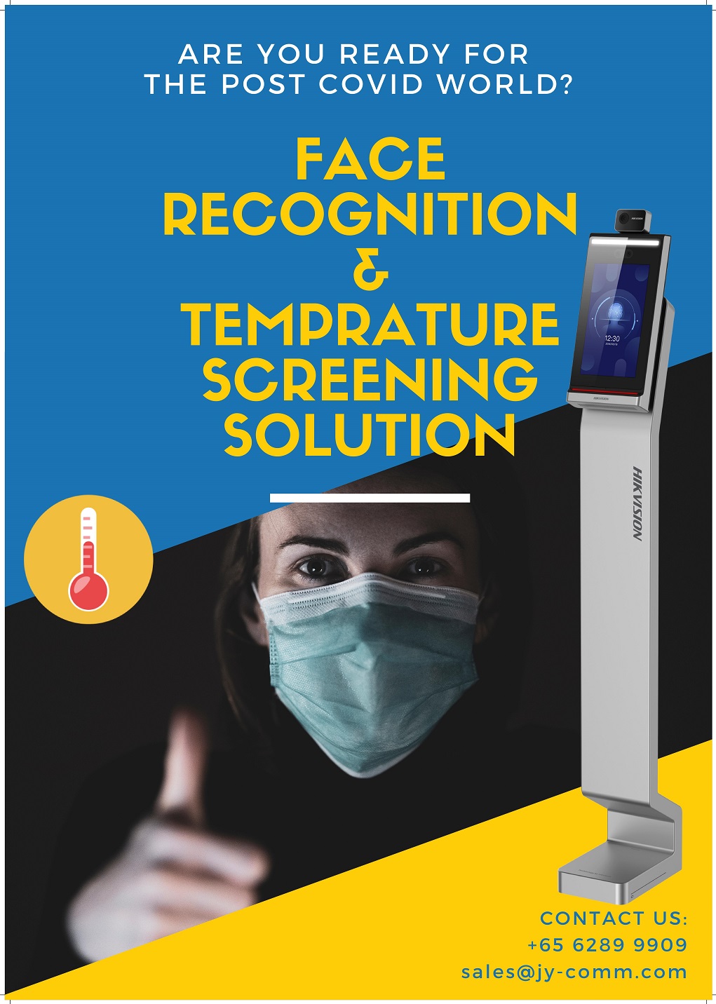 COVID-19 Support: JY-Hikvision Face Recognition & Temperature Screening ...